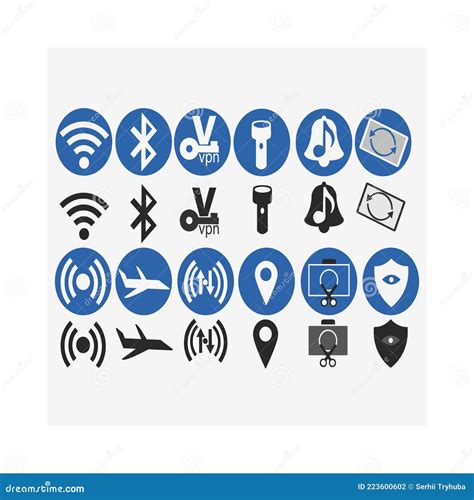 Vector Application Web Icons Set Stock Vector Illustration Of