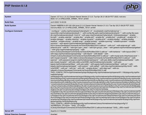 Cài đặt PHP trên MacOS Monterey Kỳ Nguyễn