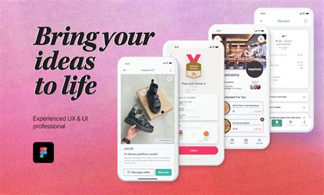 design mobile app website ux ui screens in figma by liiilymae fiverr