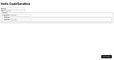 Joi Examples Codesandbox
