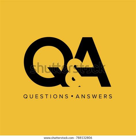 Qa Company Linked Letter Logo Black Stock Vector Royalty Free
