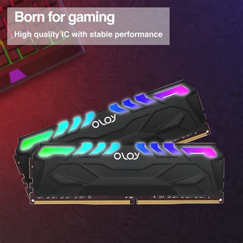 Oloy Ddr4 Ram 16gb 2x8gb Black Owl Aura Sync Rgb 2666 Mhz Cl19 12v 288