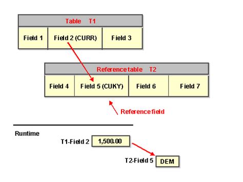 Reference Fields And Reference Tables SAP Library ABAP Dictionary