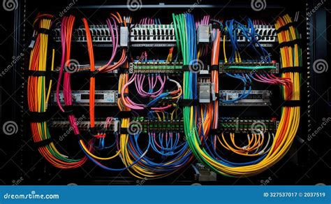 Color Cabling Royalty Free Illustration 324974619