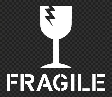 Red Fragile Symbol Label Sign Transparent Background Citypng