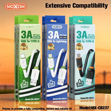 Moxom Mx Cb237 1m 3a Fast Charging Data Cable Cme Distribution Sdn Bhd