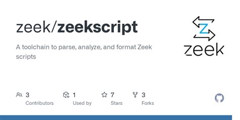 GitHub Zeek Zeekscript A Toolchain To Parse Analyze And Format Zeek Scripts
