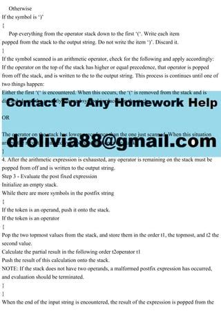 The Concept Of Stack Is Extremely Important In Computer Science And Pdf
