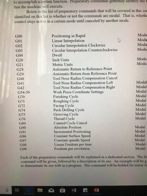 Solved Using The Following G And M Codes How Would I Code