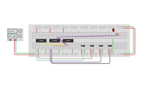 circuit design a xor b c d tinkercad