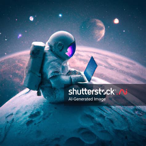 Astronaut Sitting On Planet Doing Coding Ai Generated Image 2349995959 Shutterstock
