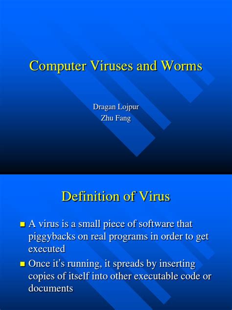 Computer Viruses And Worms Dragan Lojpur Zhu Fang Pdf Computer Virus Antivirus Software