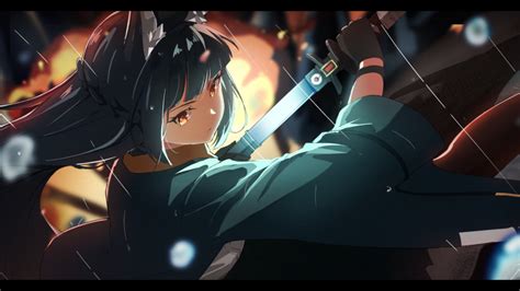 Sig Illust Sig Hoshimi Miyabi Zenless Zone Zero Highres 1girl