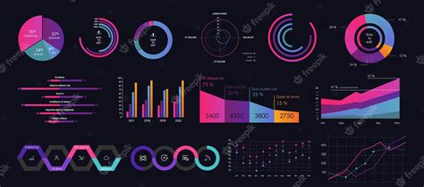 편집 가능한 인포 그래픽 템플릿 차트 다이어그램이 있는 Infographic 요소입니다 프리미엄 벡터