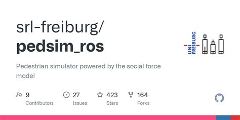Github Srl Freiburg Pedsim Ros Pedestrian Simulator Powered By The Social Force Model