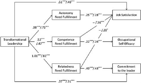 Unstandardized Path Coef Fi Cients For The Proposed Mediation Effects