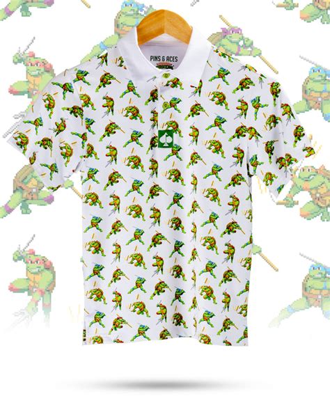 Pins And Aces X Tmnt Youth Cowabunga Retro Polo