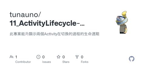 Github Tunauno11activitylifecycle Android Studio 此專案能夠顯示兩個activity