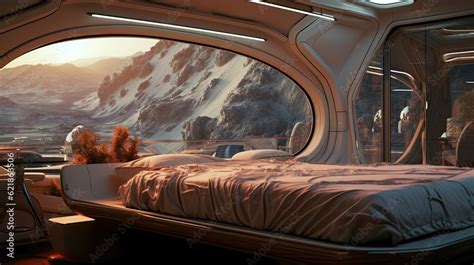 Polymorph Parametric Living Quarters On Planet Jupiter Interior Design