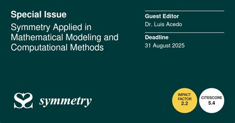 Pdf Symmetry Applied In Mathematical Modeling And Computational Methods