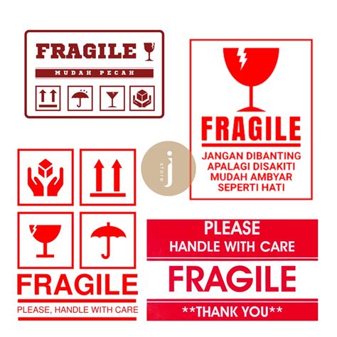 Jual Sticker Jangan Dibanting Fragile Shopee Indonesia