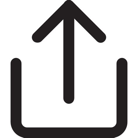 up arrow uploading multimedia option arrows direction outbox