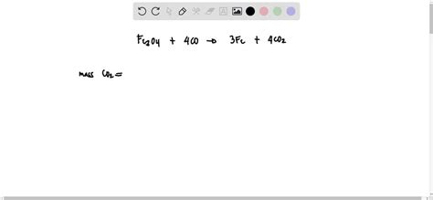 Solved Fe3o4 Reacts With Co According To The Equation Fe3o4 Co Fe