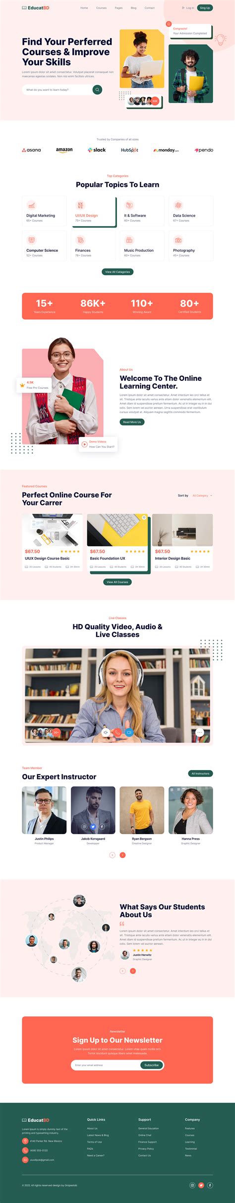 Online Courses Ui Design On Behance