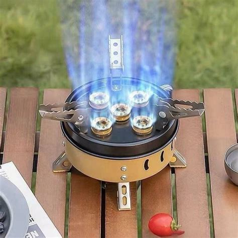 Vkkn 고화력 캠핑버너 강력화력 안전 스토브 버너 스텐레스 가스버너 고화력 캠핑버너 5구 서브스토브 티몬