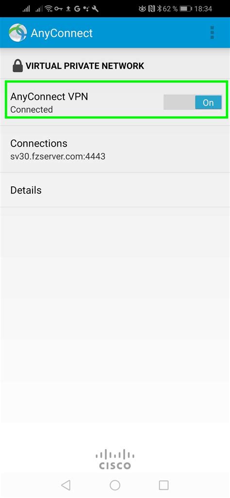 آموزش راه اندازی وی پی ان Cisco Anyconnect در Android