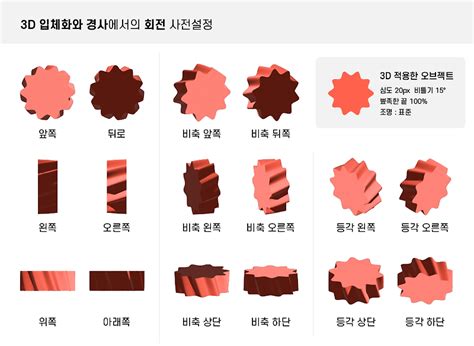 Adobe 일러스트레이터 3d만들기 오브젝트와 재질