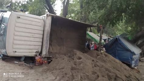 မန္တလေးမြို့ မဟာအောင်မြေမြို့နယ်တွင် သဲကားတိမ်းမှောက်ကာ လူ ၂ ဦး သေဆုံးပြီး ၂ ဦးဒဏ်ရာရ