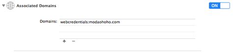 objective c com apple developer associated domains issue when