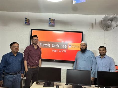 Cse Thesis Defense Of Spring 2025 Presidency University