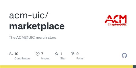 Github Acm Uicmarketplace The Acmuic Merch Store