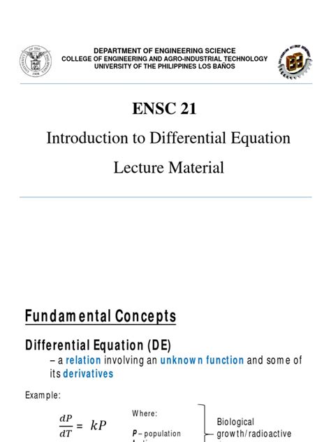 Intro Day 2 Pdf Pdf Ordinary Differential Equation Equations