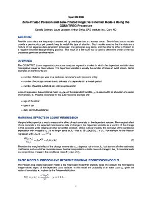 Zero Inflated Negative Binomial Sas Fill Online Printable Fillable Blank PdfFiller