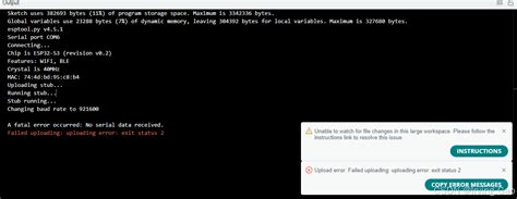 Esp32 S3 Xiao——报错解决烧录程序上传失败 上传错误 Exit Status 2failed Uploading