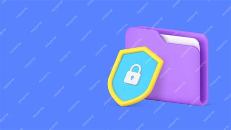 Premium Vector Document Information Protection File Folder Shield