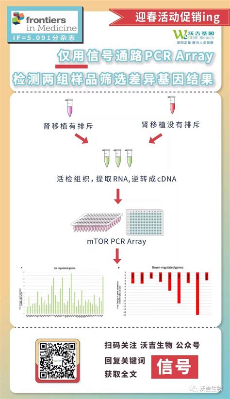 沃吉基因文献分享 之 仅用信号通路pcr Array筛选两组样品差异基因就能发表在if5分杂志 知乎