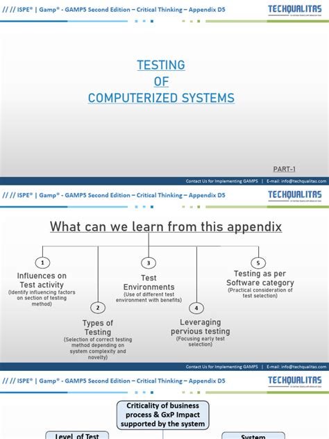 Testing Of Csv Pdf Risk Critical Thinking