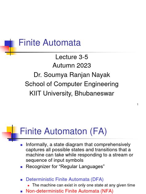 Lecture 3 Finite Automata Download Free Pdf Automata Theory