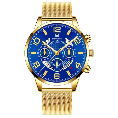 Rel Gio Masculino De Malha De A O Inoxid Vel Rel Gio Casual Militar Esportivo De