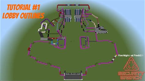 How To Build Fnaf Security Breach In Minecraft Part 1 Lobby
