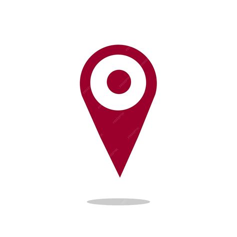 Premium Vector Flat Design Map Pin Red Style Modern Icon Pointer