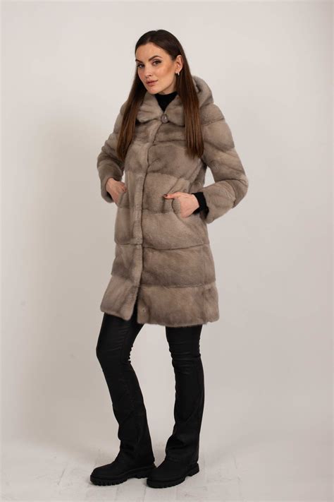 Шуба норкова трансформер з капюшоном Світ Шкіри та Хутра