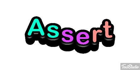 Assert Word Animated  Logo Designs