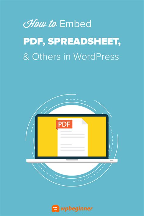 How To Embed Pdf Spreadsheet And Others In Wordpress Blog Posts Artofit