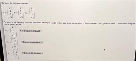 Solved Consider the following matrices: | Chegg.com