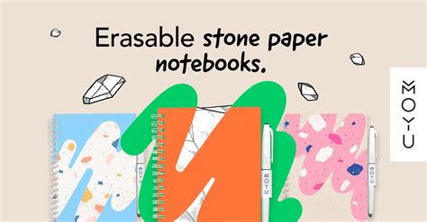 Moyu Erasable Stone Paper Notebooks